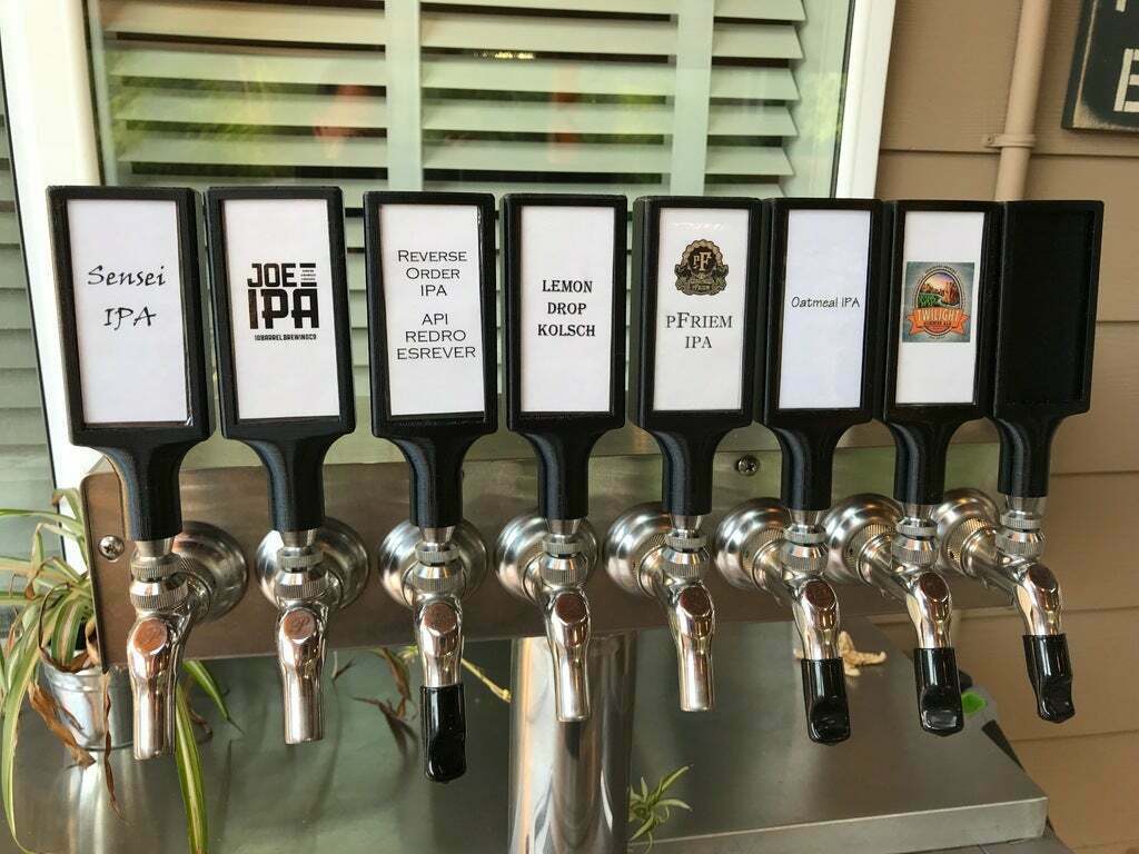 Free STL file Narrow card tap handle 🍺・3D printing template to download ...