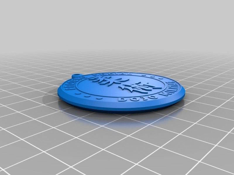 Free STL file Dojo Militar Keychain v1 (Jiu-Jitsu)・3D printable model ...