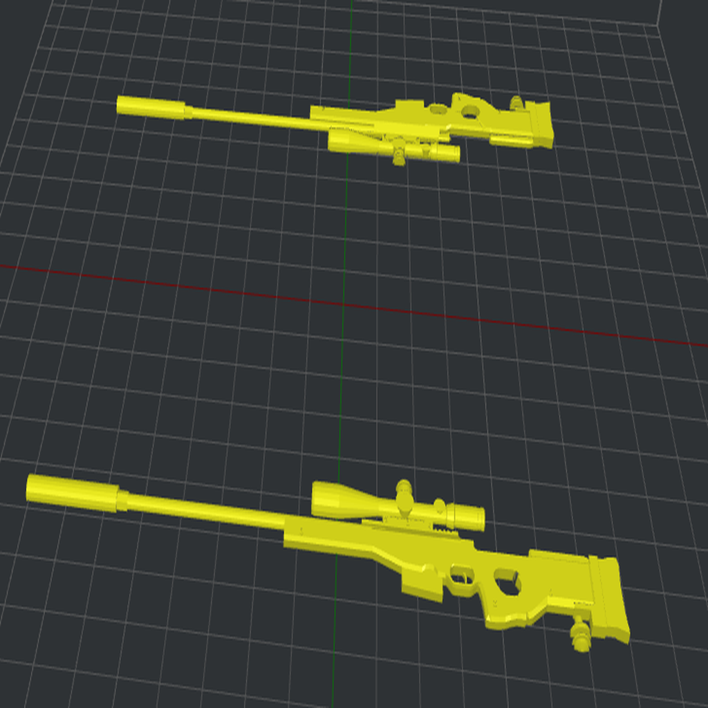 Free STL file LA115A3 sniper cutted in 2 parts・3D printable model to ...