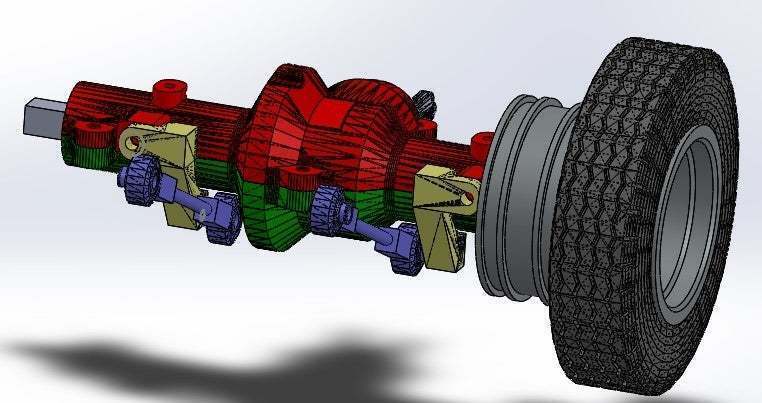 Free STL file rc truck 1/14 FH rear axle 🚚・3D printer design to ...
