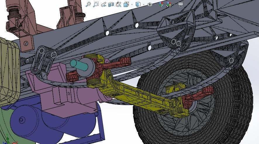 Fichier STL gratuit camion rc 1/14 essieu avant pour le cadre FH・Objet ...