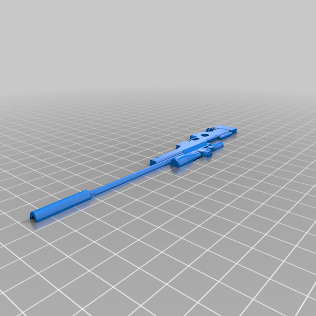 Free STL file LA115A3 sniper cutted in 2 parts・3D printable model to ...