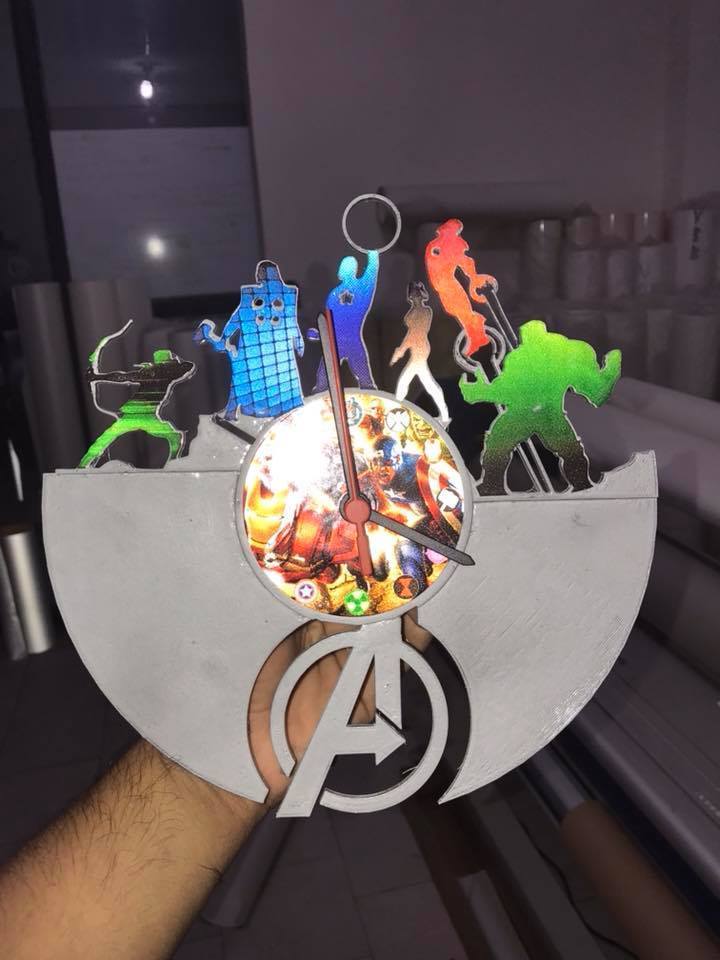 Free STL file avengers clock・Model to download and 3D print・Cults