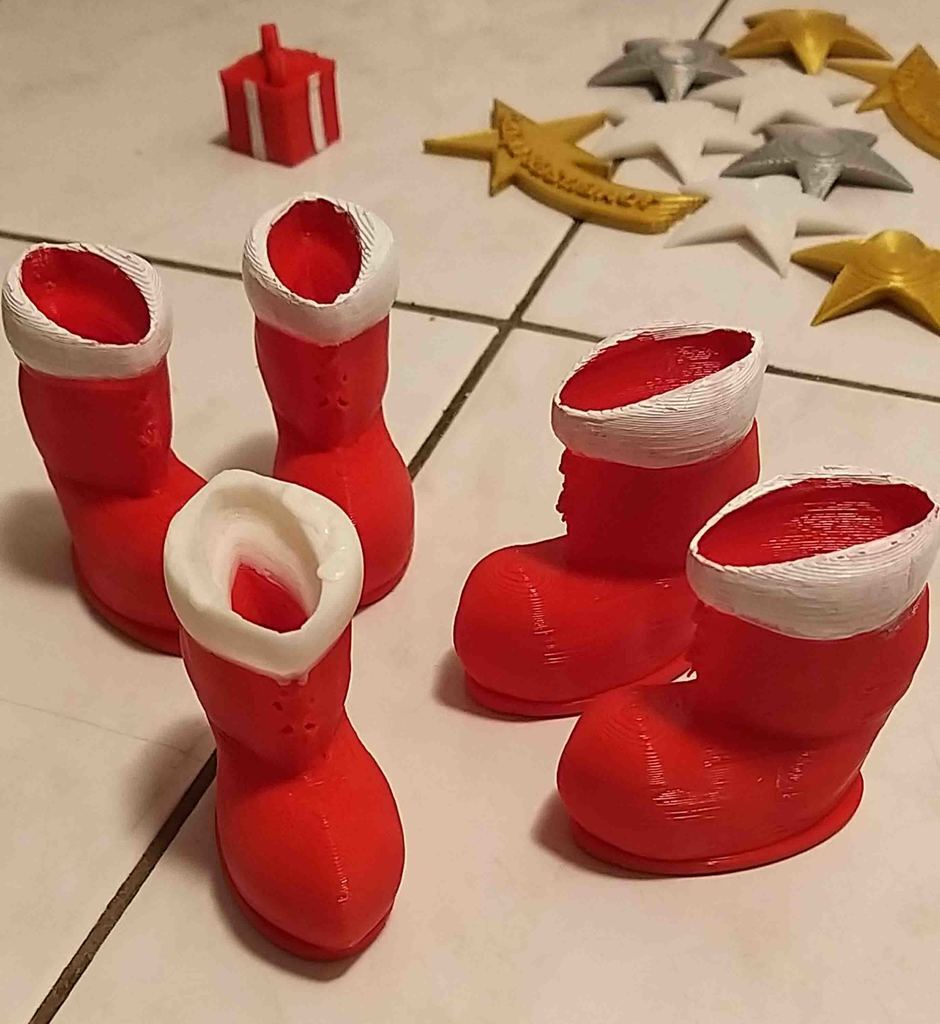 Free STL file christmas boots・3D printer design to download・Cults