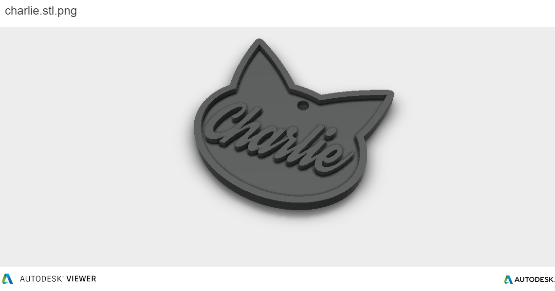 STL file Cat Charlie Tag・3D printing template to download・Cults