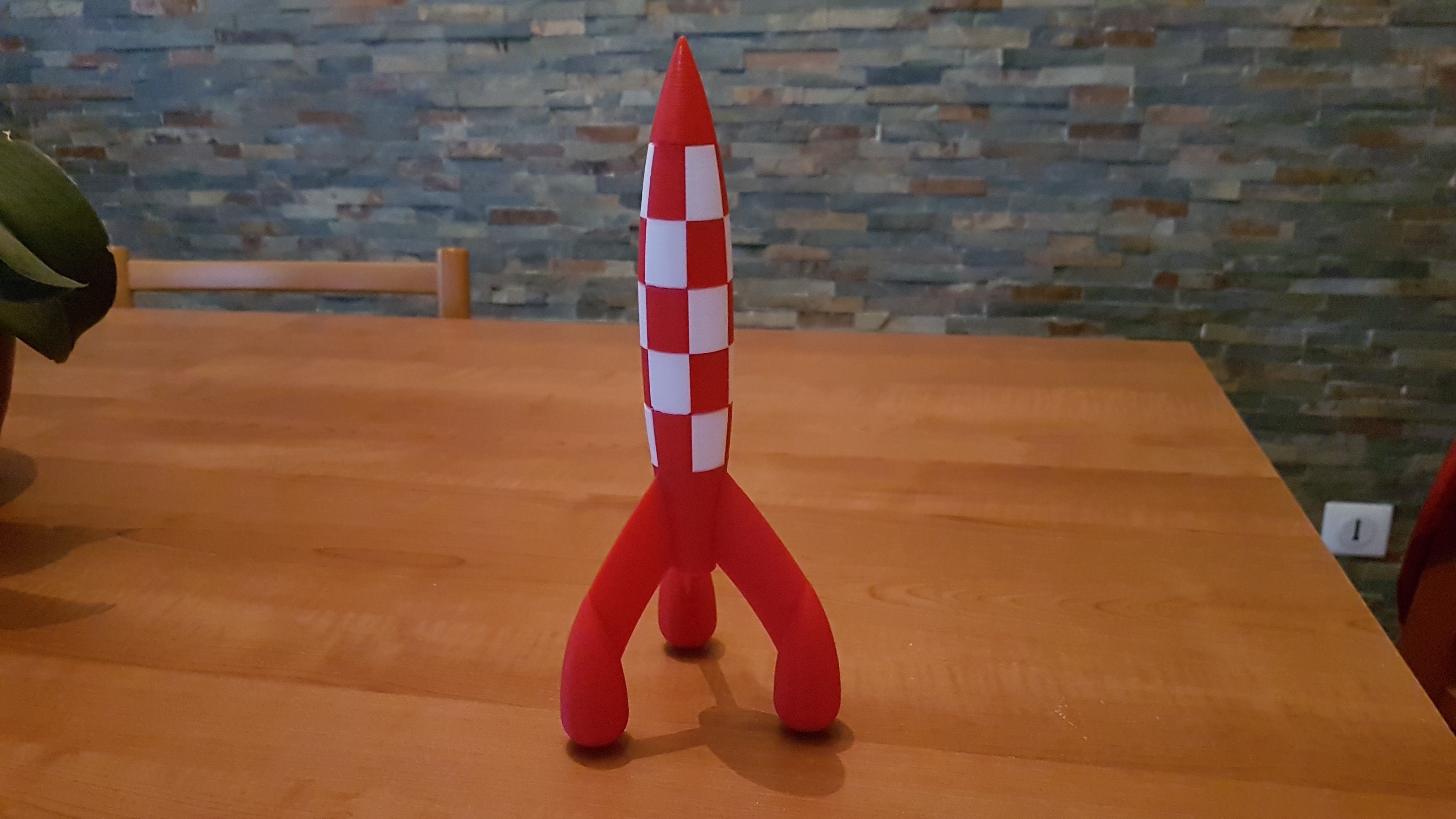 Impression 3D Fusée Tintin (Tintin Rocket) • Fabriqué avec une ...