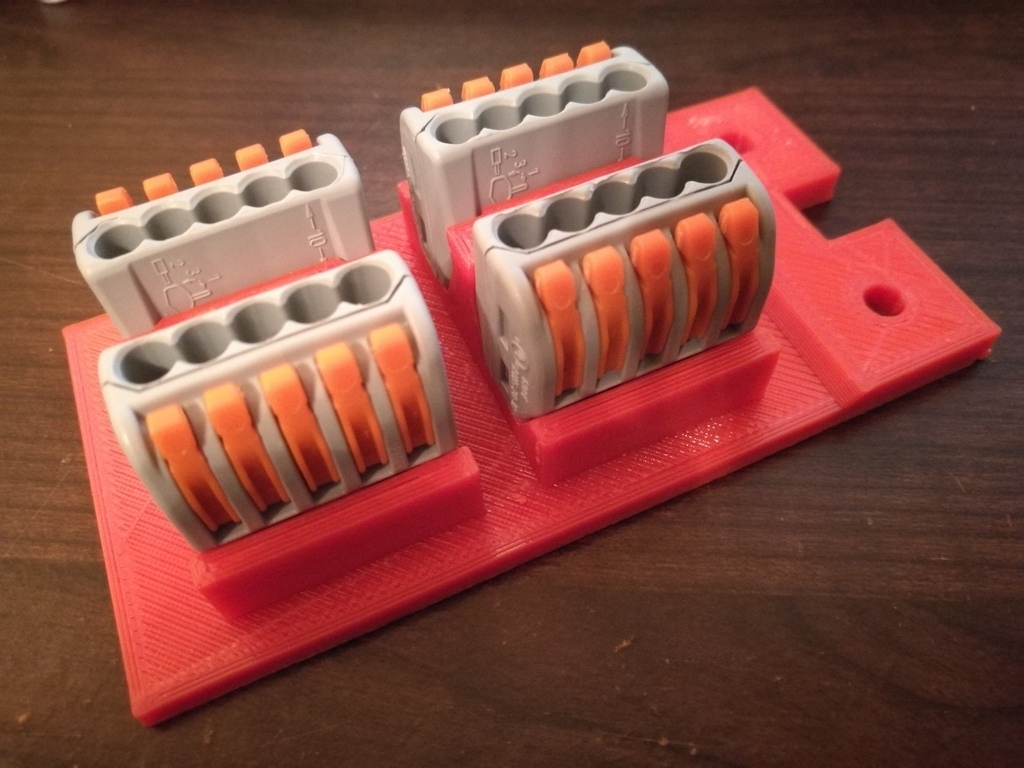 Free 3D file Quad WAGO222-415 Extrusion Mount 🔧・3D printable object to ...