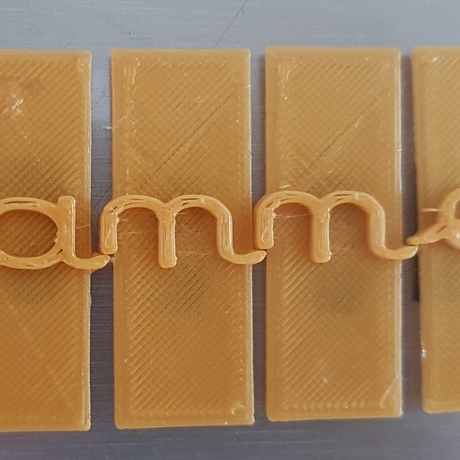 Download free STL file Cursive writing tiles juxtaposable • 3D ...