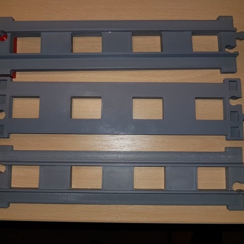 Download free STL file LEGO Duplo train track: straight (double size ...