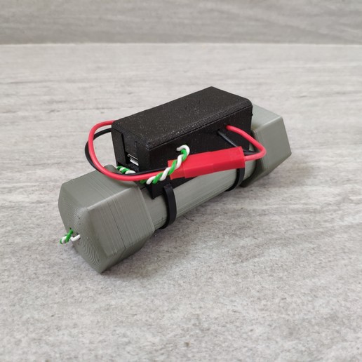 Download STL file Pipe bomb styled power bank • Model to 3D print ・ Cults
