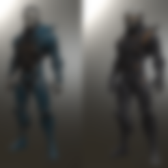 Download 3D printer model Omega and Carbide Statues Fortnite ・ Cults