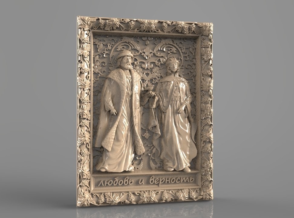 STL-Datei king and queen cnc art frame 🤴 kostenlos・Objekt zum ...