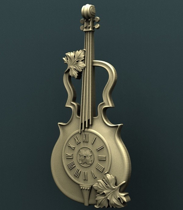Free STL file Violin Wall Clock 🎻・Design to download and 3D print・Cults