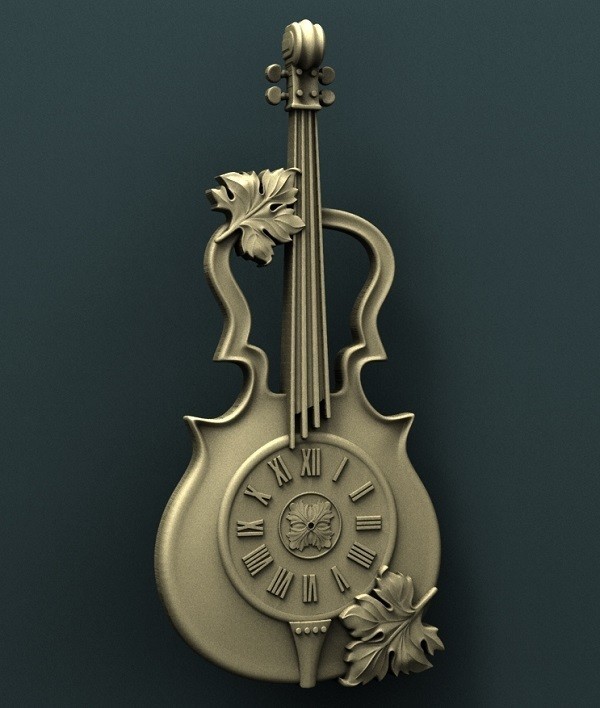 Free STL file Violin Wall Clock 🎻・Design to download and 3D print・Cults