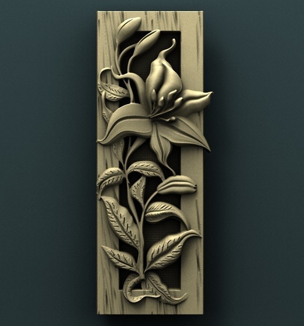 Free STL file Floral wall panel・Object to download and to 3D print・Cults