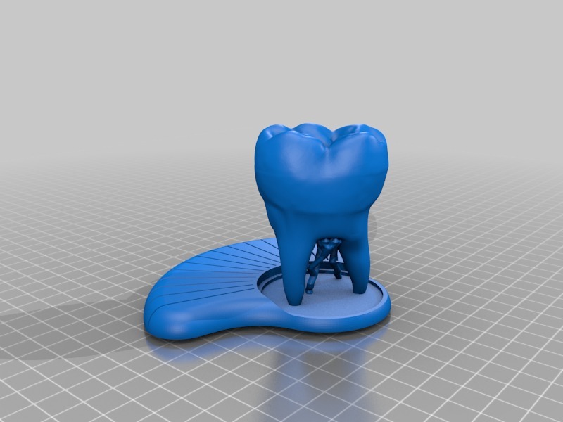 Free 3D file business card holder (tooth)・3D printable design to ...
