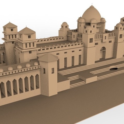 Download 3D printing templates Palace of India - Umaid Bhawan Palace ...