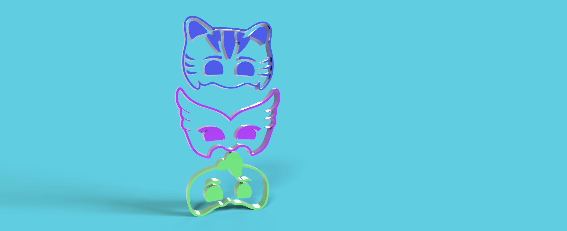 STL file Pj Mask cookiie cutter・3D print model to download・Cults