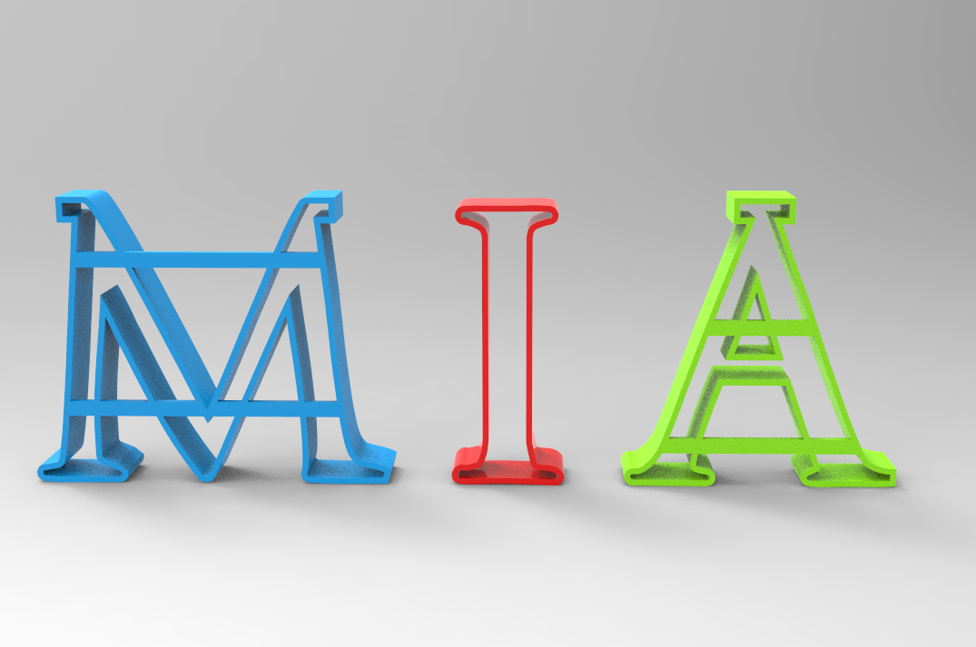 STL file Letters cookie cutter ( MIA )・Model to download and 3D print・Cults