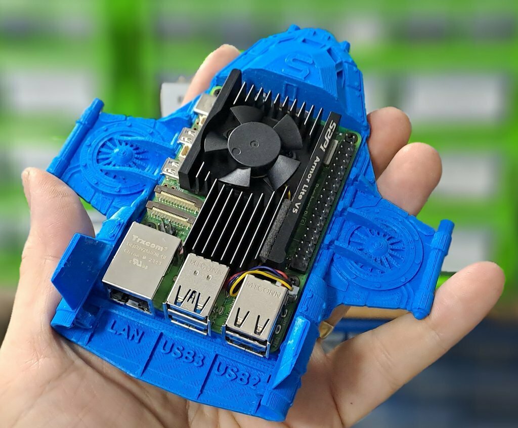 Free 3D file Raspberry Pi 5 Spaceship case 🚀・3D print model to download ...