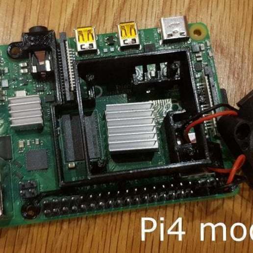 Download free STL file Cooling Fan Mount for Raspberry Pi 3 and 4 • 3D ...