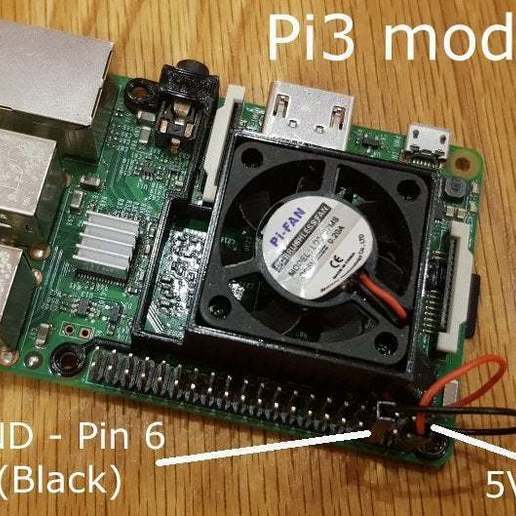 Download free STL file Cooling Fan Mount for Raspberry Pi 3 and 4 • 3D ...