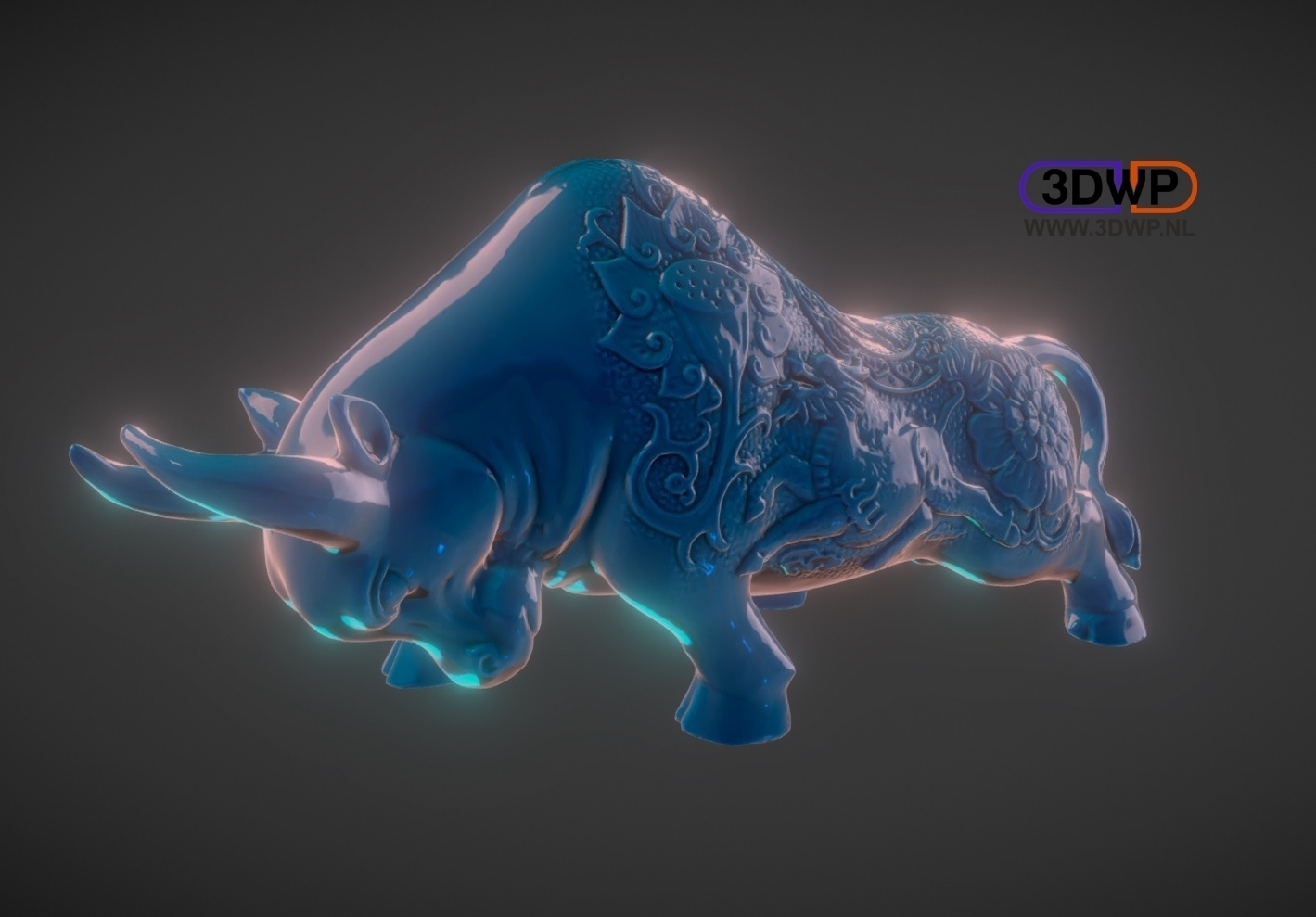 Archivo STL gratis Escultura de Toro・Diseño imprimible en 3D para ...