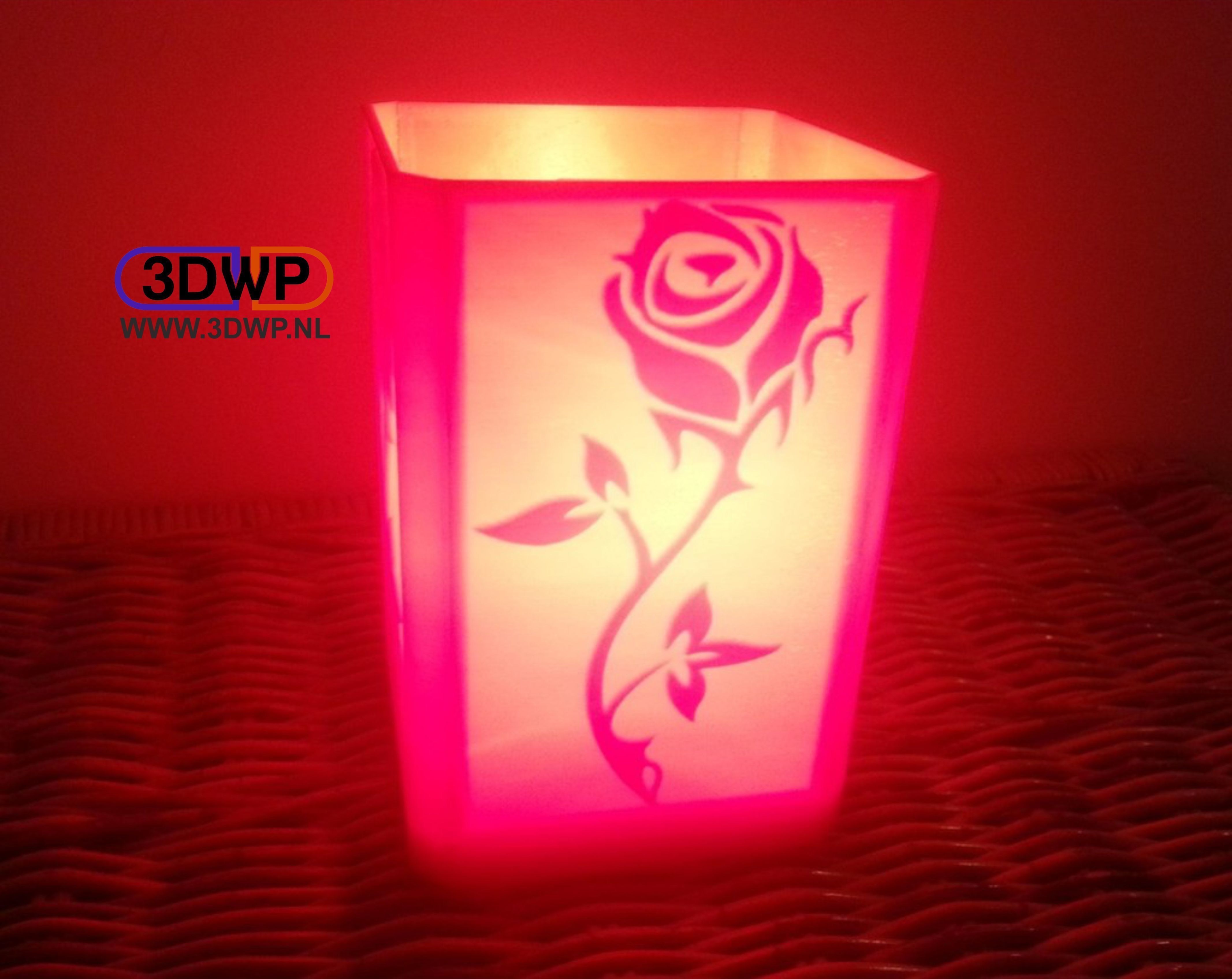 STL file Rose Lithophane Lamp・3D printer model to download・Cults
