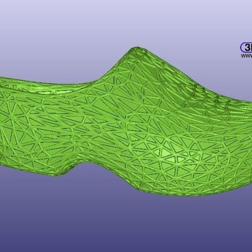 Download free STL file Webbed Wooden Shoe (Voronoi Style Surface Clogs ...
