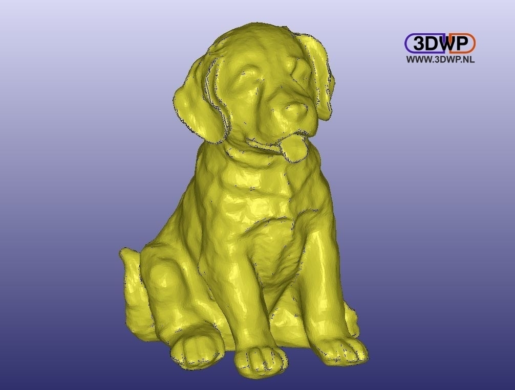 STL file Labrador Puppy (Dog Statue 3D Scan)・3D printable model to ...
