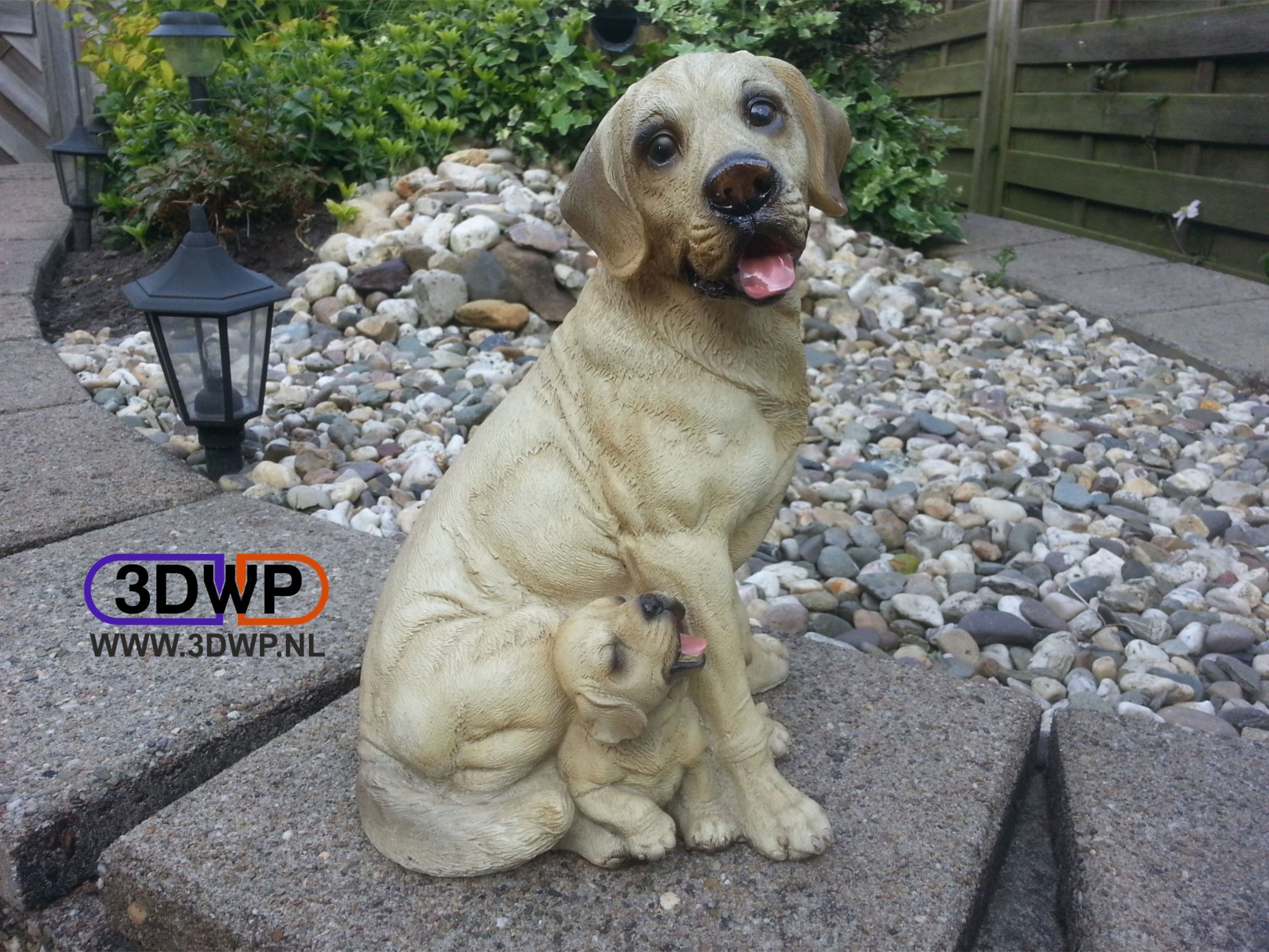 STL file Labrador With Puppy (Dog Statue 3D Scan)・3D printable model to ...