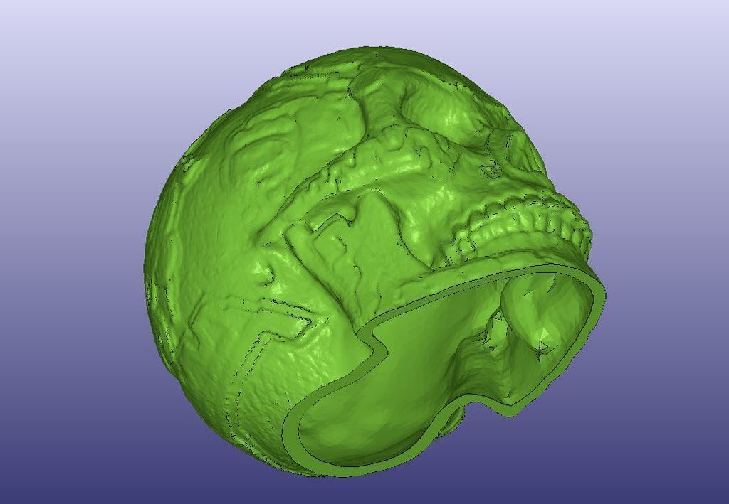 Free STL file Mayan Skull 3D Scan (Hollow)・3D printer model to download ...