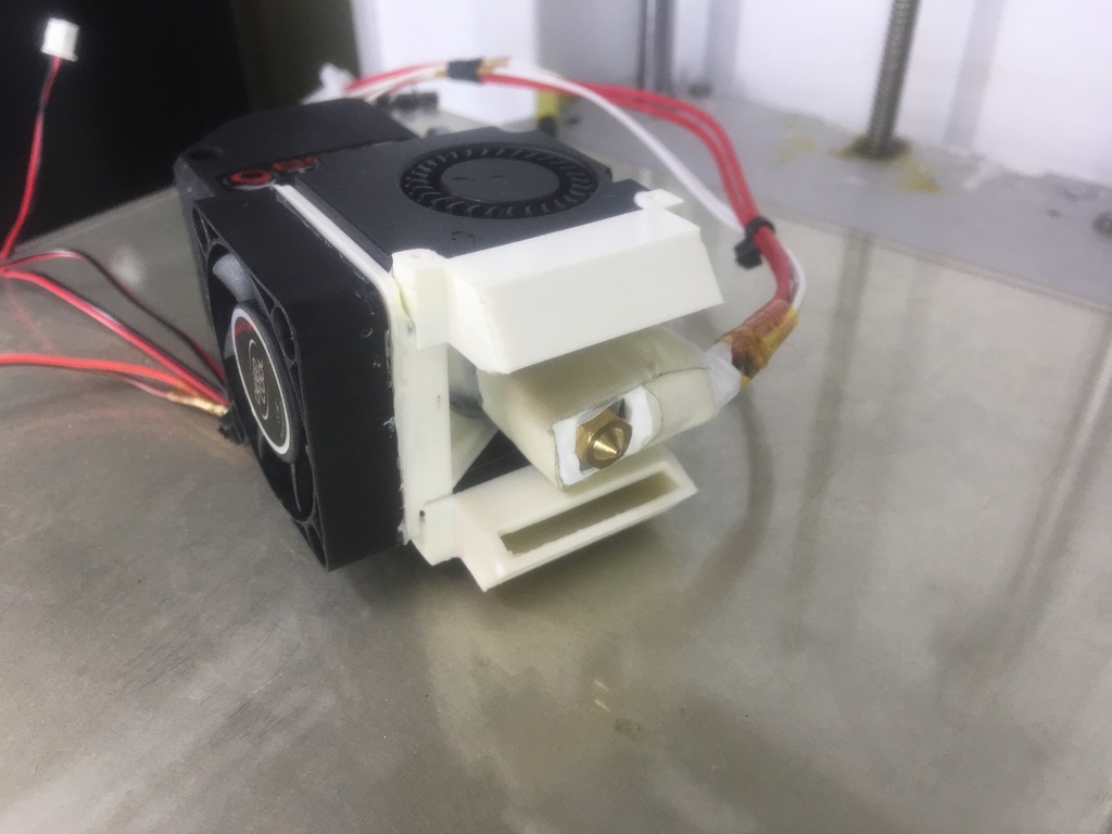 3D-Datei Kompakter und leistungsfähiger Doppellüfter für E3D Extruder ...