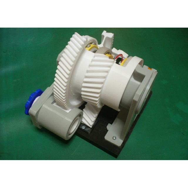 Download STL file Jet Engine Component; Torque Meter, Helical Gear ...
