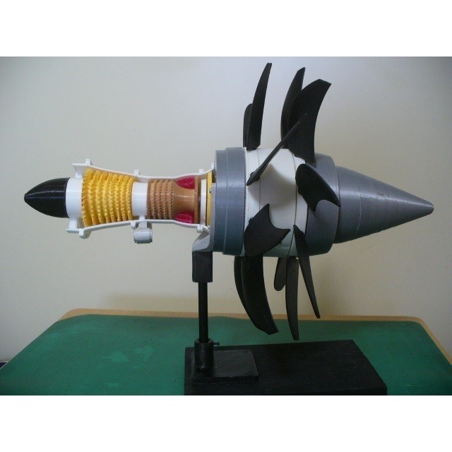 Download STL file Propfan Engine, Pusher Type • 3D printable template ...