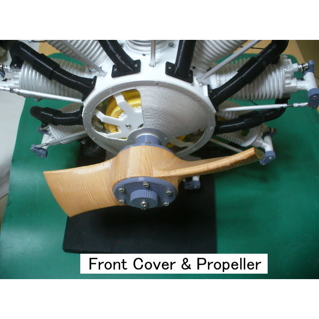 Download STL file Radial Engine, Rotary-2, 1910s • 3D print design ・ Cults