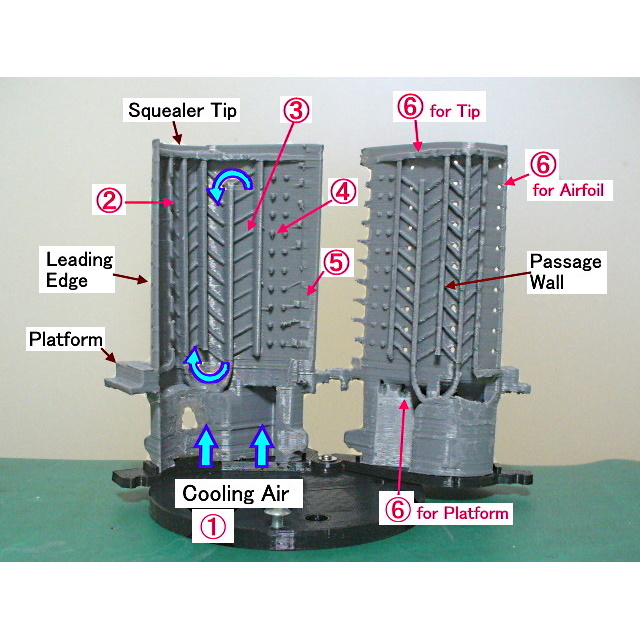 STL file High Pressure Turbine (HPT) Blade, Air-Cooled・3D printable ...