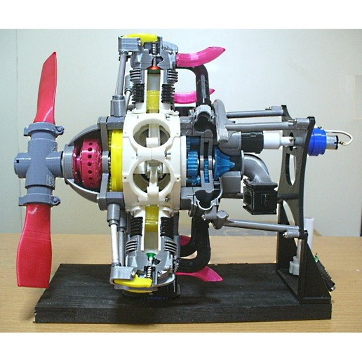 Download free STL file Radial Engine, 7-Cylinder, Optional Parts Kit (2 ...