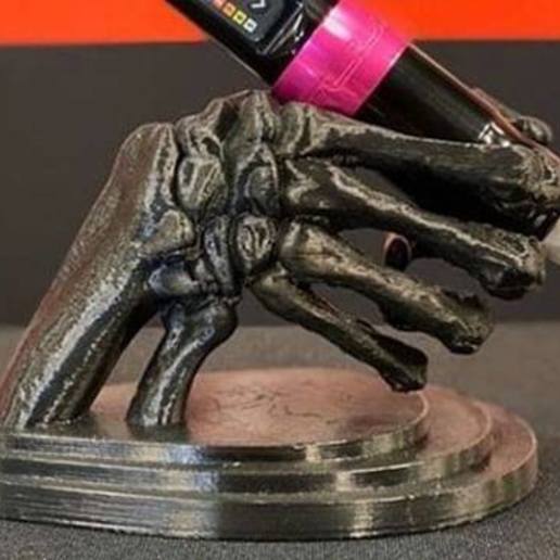 Download OBJ file Skeleton Hand (tattoo machine Holder) - Skeleton Hand ...
