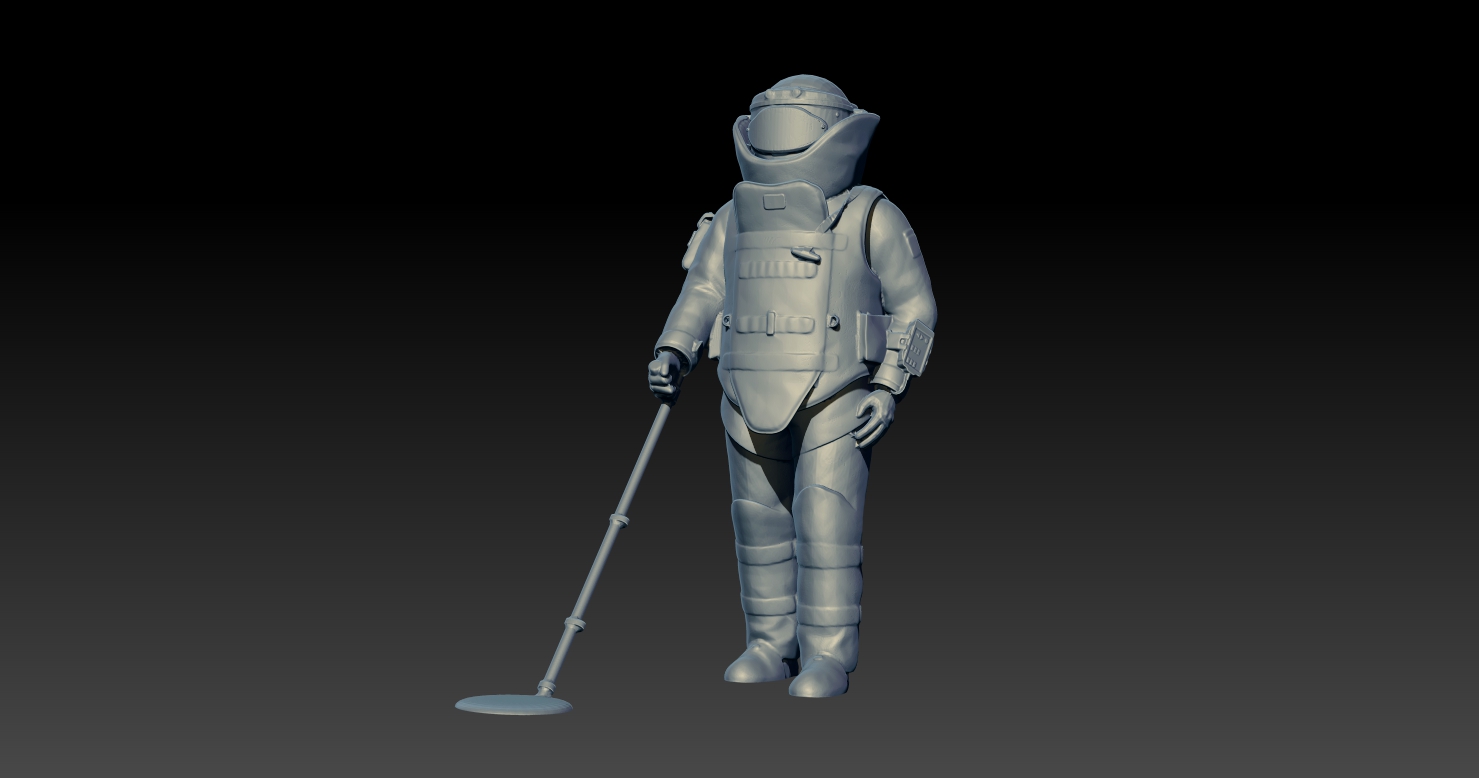 Archivo OBJ Detector de minas - mine detector・Modelo de impresora 3D ...