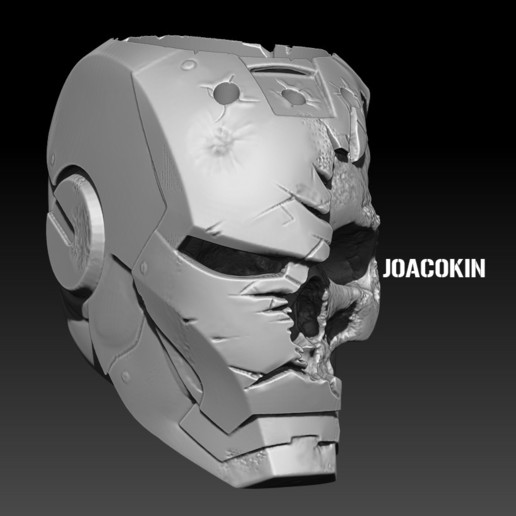 Download 3D model Pen Holder Iron Man Skull ・ Cults