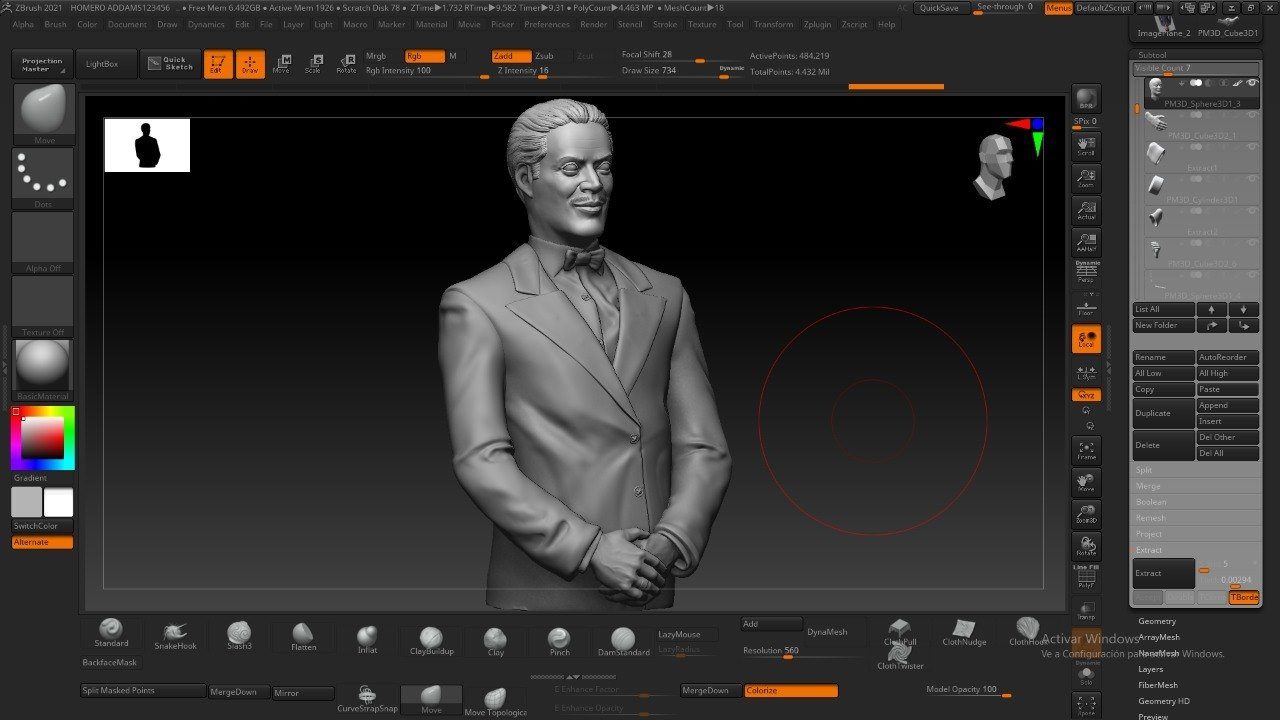 OBJ file Gomez Addams - Raul Julia ( The Addams Family)・Model to ...