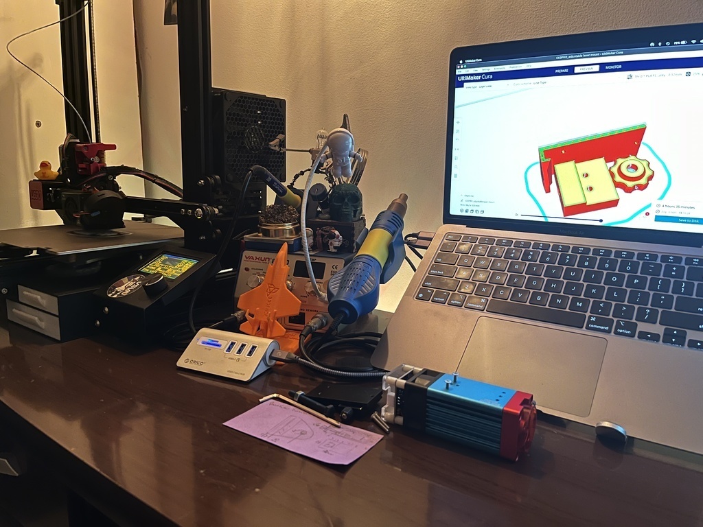 Free 3D file Adjustable Laser Mount 🧞‍♂️・Design to download and 3D ...