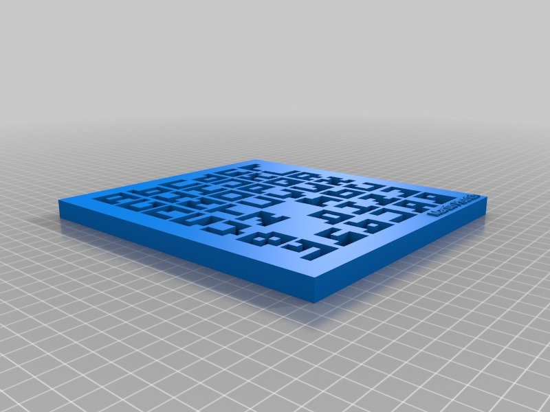 Free 3D file 4x4 Pixel Alphabet・3D printer model to download・Cults