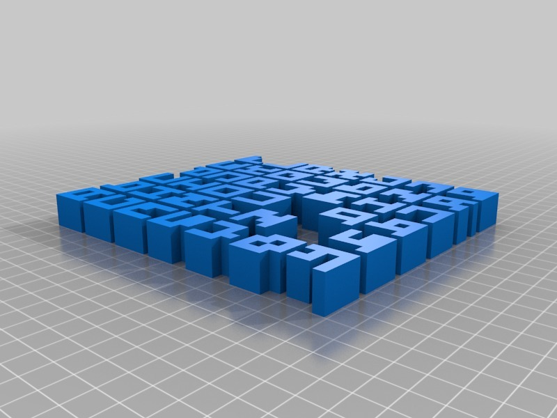 Archivo 3D gratis 4x4 Pixel Alphabet 💭・Plan para descargar y imprimir ...
