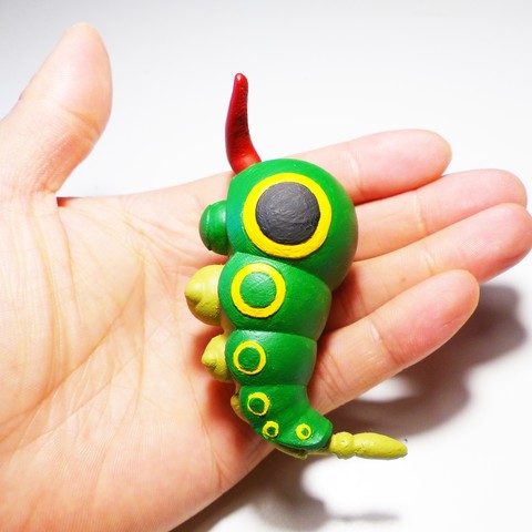 Download 3D printing files Figure of Caterpie Pokemon High definition ...