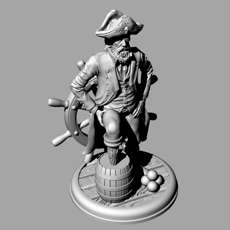 Archivo STL Pirata Timón 🎨・Plan para descargar y imprimir en 3D・Cults