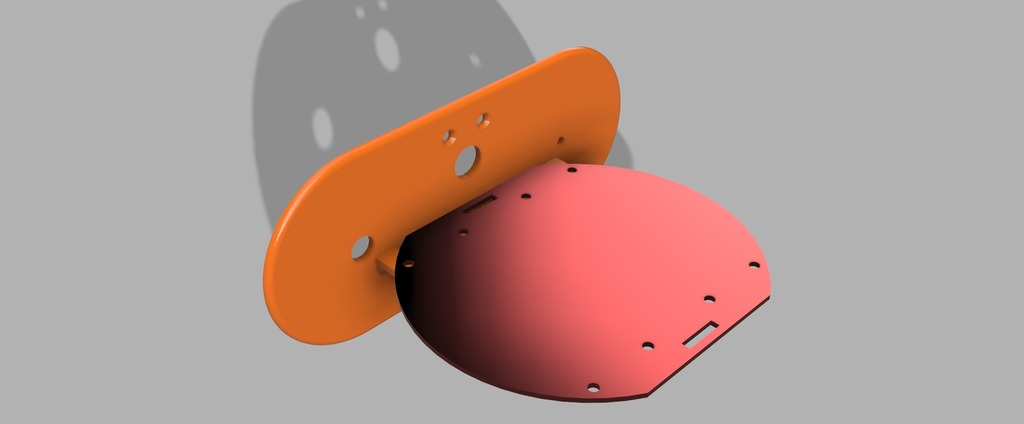 Free 3D file Modular Rover Tracks - Adafruit Mini Red Round Robot ...