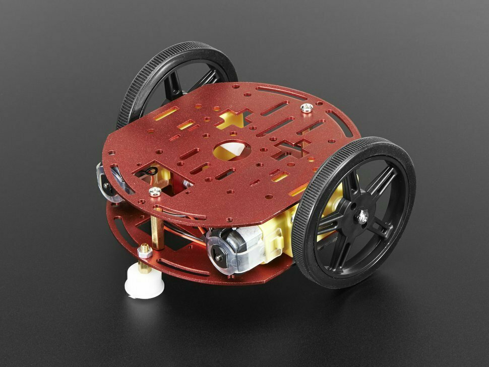 Free 3D file Modular Rover Tracks - Adafruit Mini Red Round Robot Chassis 🛤️・3D printer model to ...