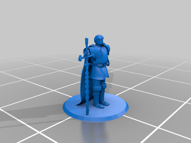 Free 3D file Knight Miniature with Longsword - Rondrageweihter・Design ...